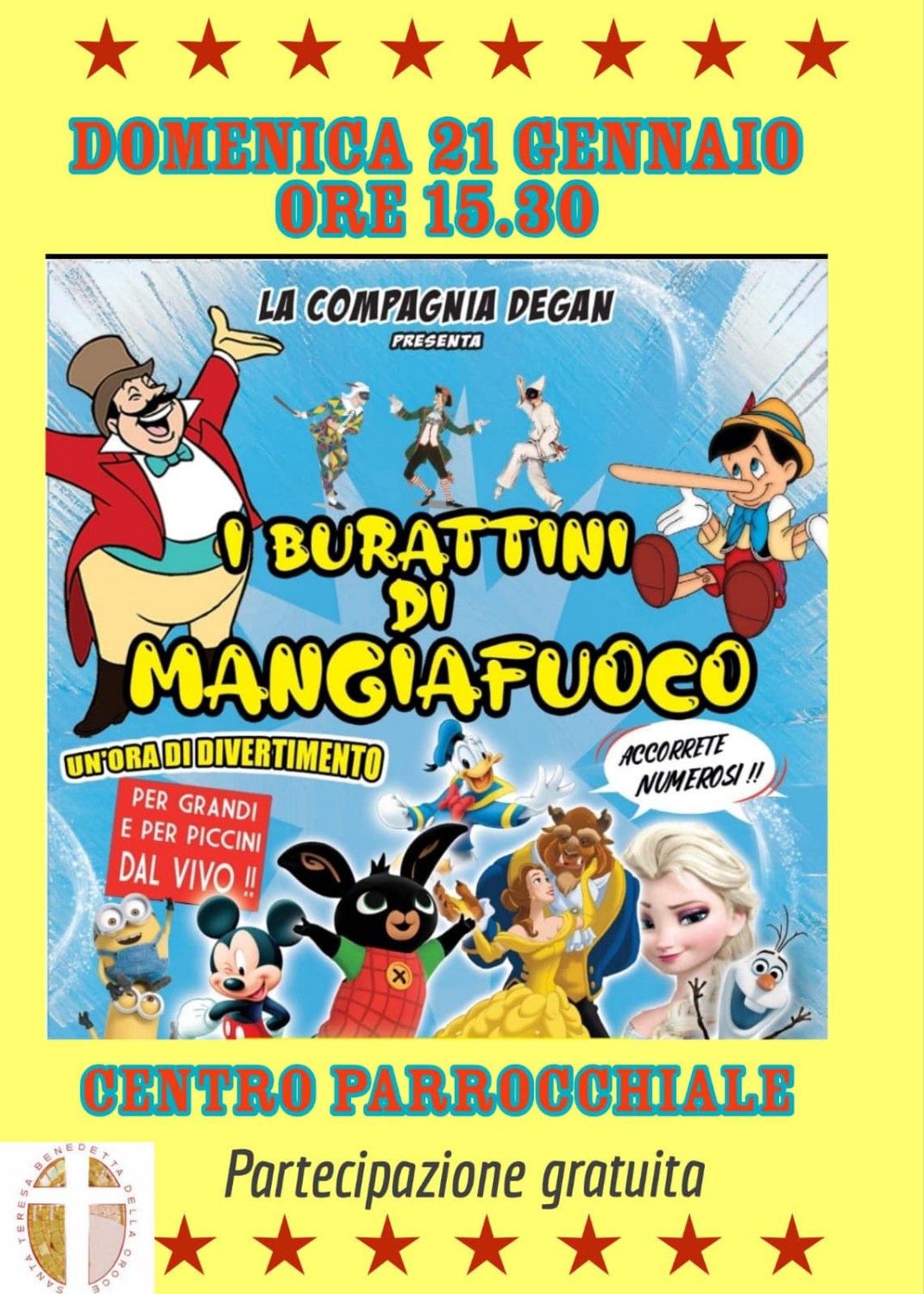 Spettacolo “I burattini di Mangiafuoco” - ScopriPiacenza.it